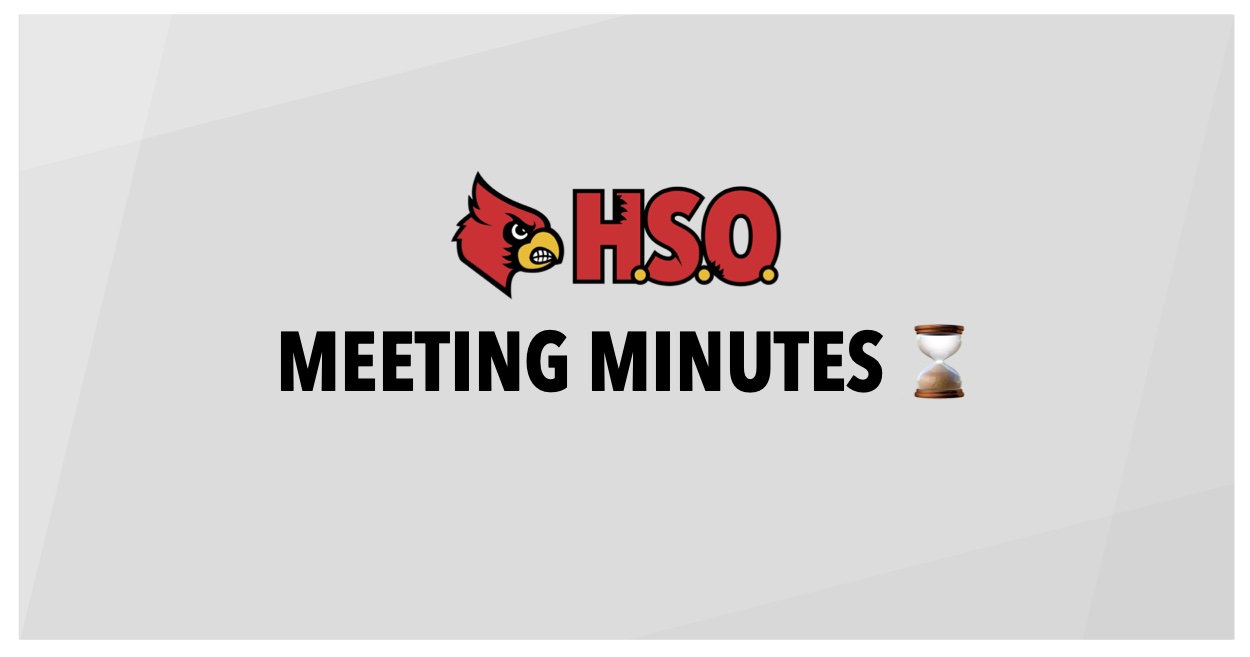 HSO Meeting Minutes ⌛